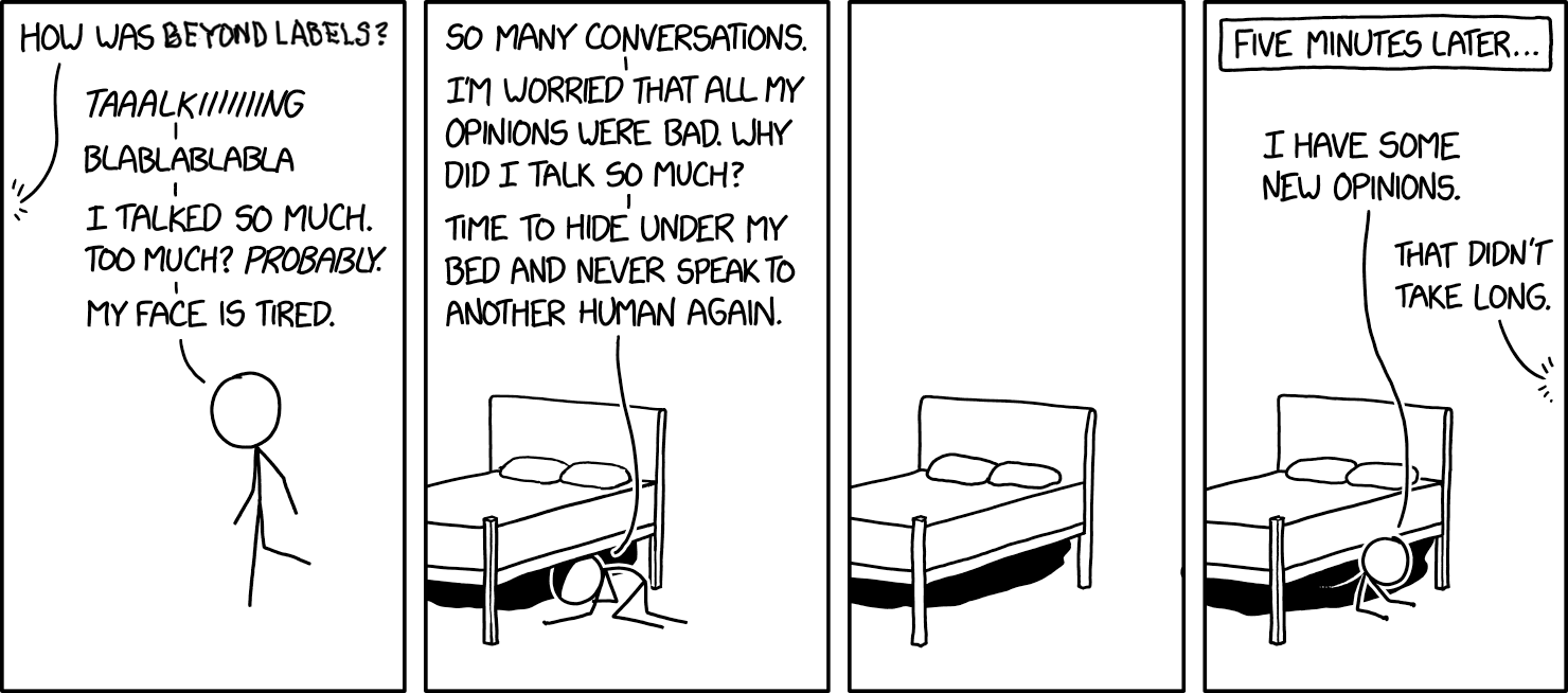 XKCD via Charles – Beyond Labels